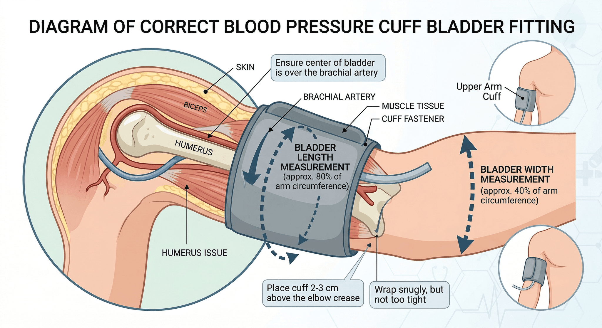Blood Pressure Monitor Cuff Sizes: How to Choose the Right Size for ...