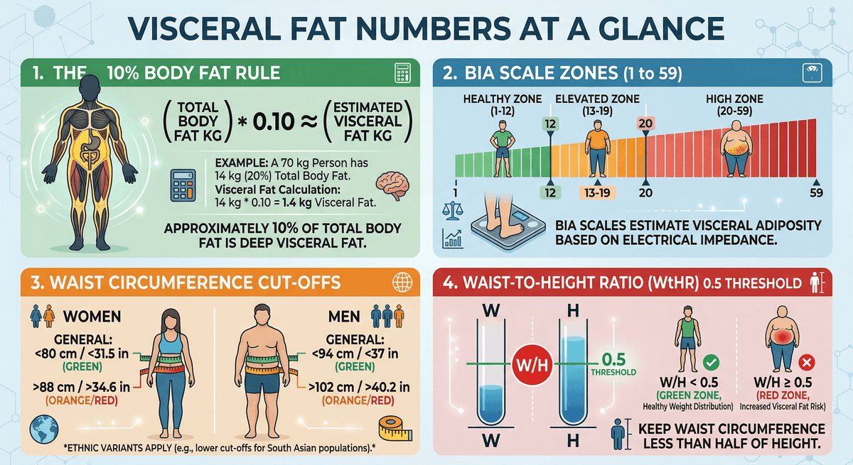 What Is a Healthy Visceral Fat Level? Ranges, Risks & How to Reduce It ...